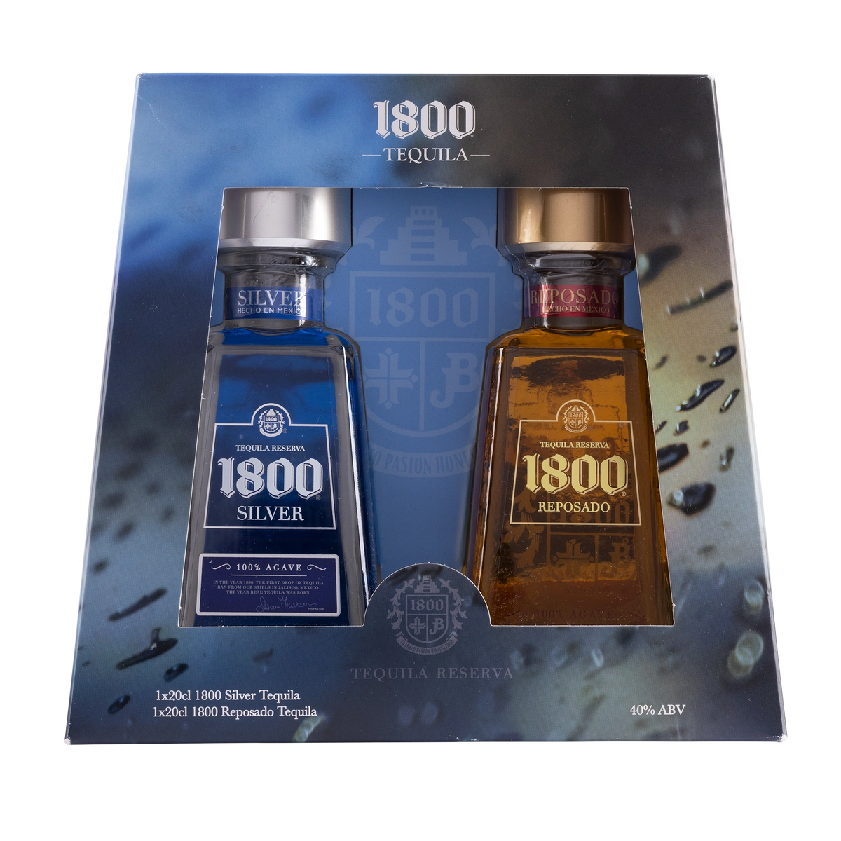 1800 Silver & Reposado Tequila 2 x 20cl Gift Pack – House of Spirits